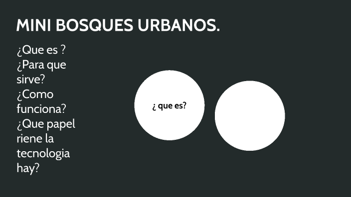 Mini bosques urbanos by Isabella Colorado on Prezi