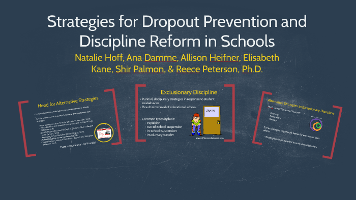 Strategies for Dropout Prevention and Discipline Reform in S by ...