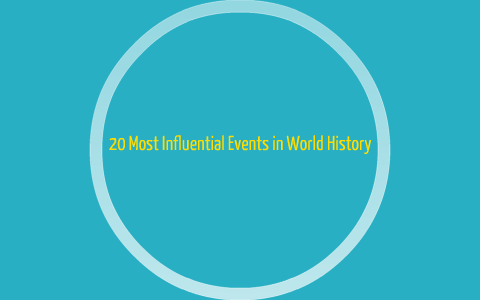 Top 20 Most Influential Events of Modern History by Skylynn Dragoo on Prezi