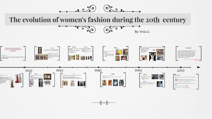 The evolution of women's fashion during 20th century by Mengyuan Li on ...