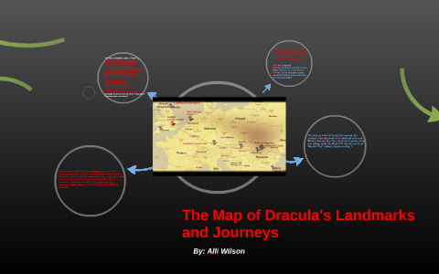 Map of Dracula's Landmarks and Journeys by alli brennan on Prezi