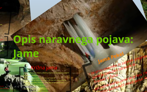 Opis naravnega pojava: Jame by DJ Cloud on Prezi