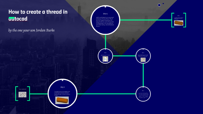 How to create a thread in autocad by j b on Prezi