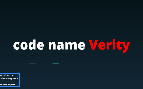 Code Name Verity by Dominique Silva on Prezi