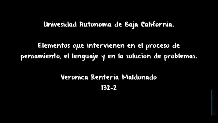 Elementos que intervienen en el proceso de pensamiento, lenguaje y solucion de problemas by ...