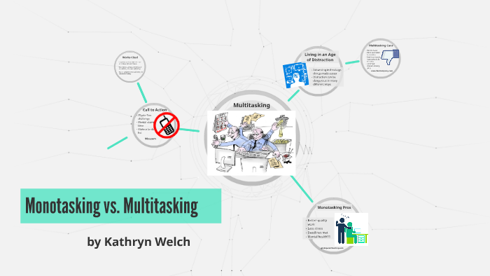 Monotasking vs. Multitasking by Kathryn Welch on Prezi