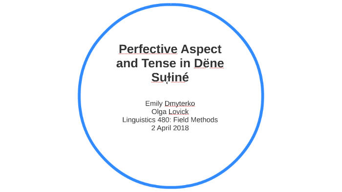 Perfective Aspect and Tense in Dëne Su̜ɫiné by Emily on Prezi