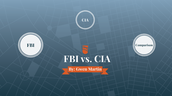 FBI vs. CIA by Gwen Martin on Prezi