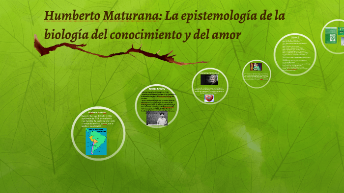 Humberto Maturana: • La epistemología de la biología del con by Jairo ...