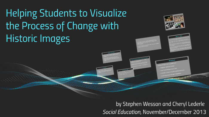 Helping Students to Visualize the Process of Change with His by Cynthia ...