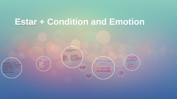 Estar + Condition and Emotion by Amaris Remedios on Prezi