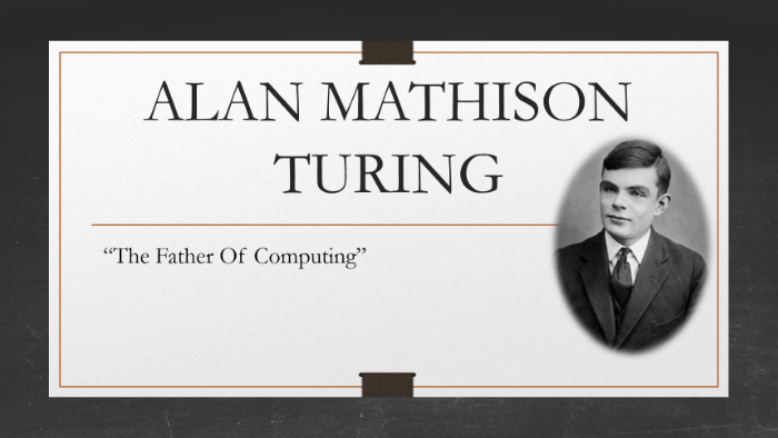 ALAN MATHISON TURING by Alistair O'Brien