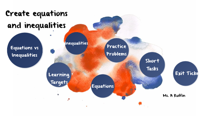 Create equations and inequalities in 2 variables and rearrange formulas ...