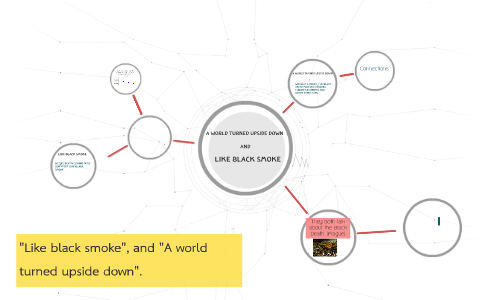 Like black smoke", and A world turned upside down. by Christopher ...