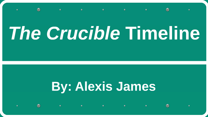 The Crucible Timeline by Alexis James on Prezi
