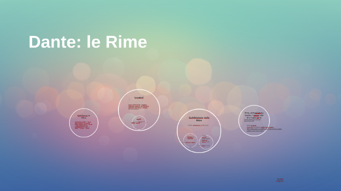 Dante: le Rime by maria teresa ciammaruconi on Prezi