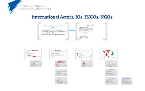 CMC Presentation - International Actors: IOs, INGOs, NGOs by Kate ...