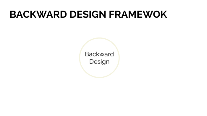 Backward Design Framework by Cheryl Ray on Prezi