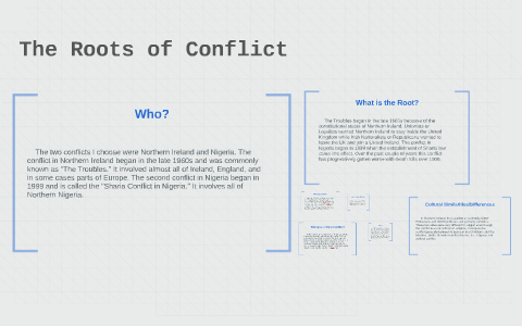 The Roots of Conflict by Hunter Fuhrman on Prezi