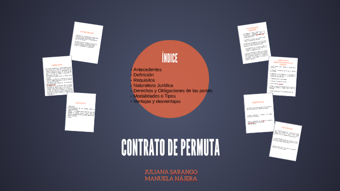 CONTRATO DE PERMUTA by Mayra Sarango on Prezi