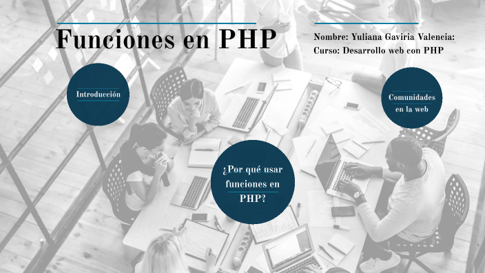Uso de funciones en PHP by Yuliana GV on Prezi