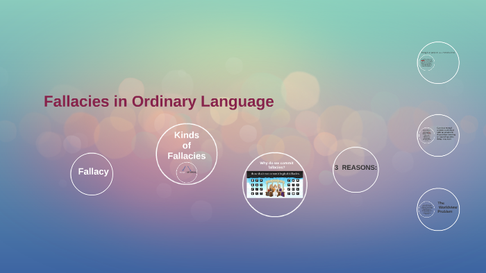 Fallacies in Ordinary Language by Arriane Suba on Prezi