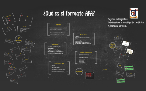 ¿Qué es el formato APA? by Francisca Sereno on Prezi