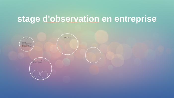 stage d'observation en entreprise by gregory richard on Prezi