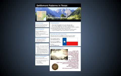 Settlement Patterns in Texas by max neace on Prezi