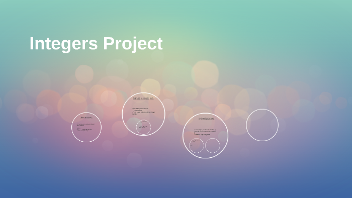 Integers Project by Hanna Edrees on Prezi