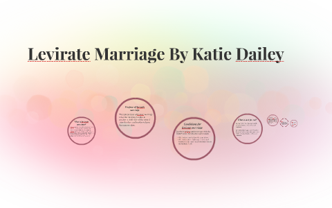 Levirate Marriage By Katie Dailey by Katie Dailey on Prezi