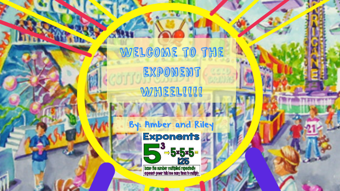 Welcome to the Exponent Wheel!!!! by Amber p on Prezi