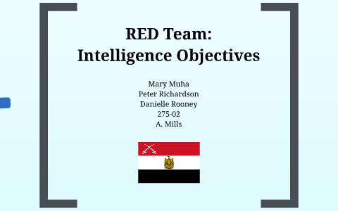 RED Team: Intelligence Objectives by Danielle Rooney on Prezi