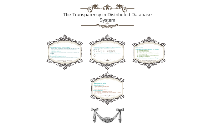 The Transparency in Distributed Database System by maryam almulhem on Prezi
