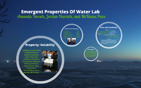 Emergent Properties of Water Lab by McKinna Pace on Prezi
