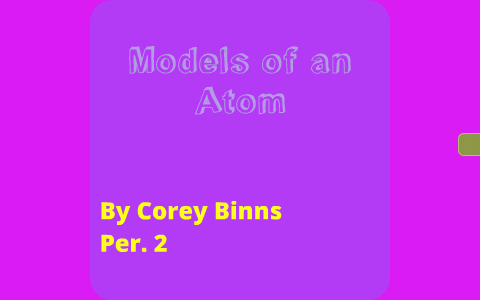Models of an Atom by Corey Binns