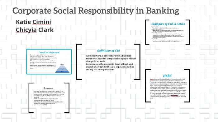 Corporate Social Responsibility in Banking by Katie Cimini