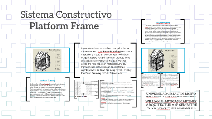 PLATFORM FRAMING - Sistema Constructivo by William Artigas Martínez on ...