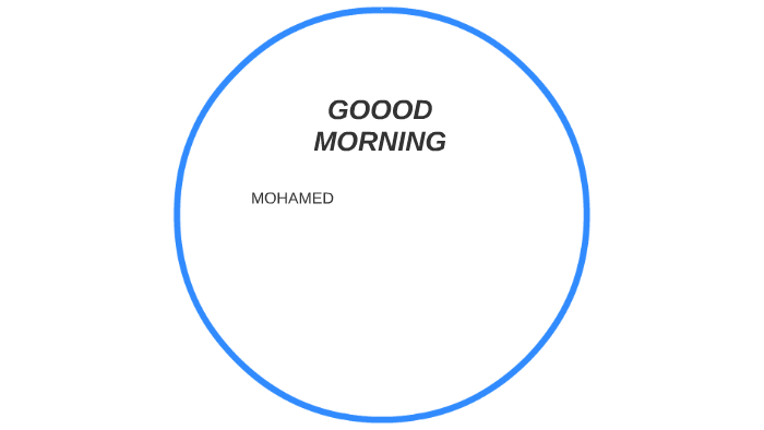 GOOD MORNING by محمد فرغلي on Prezi