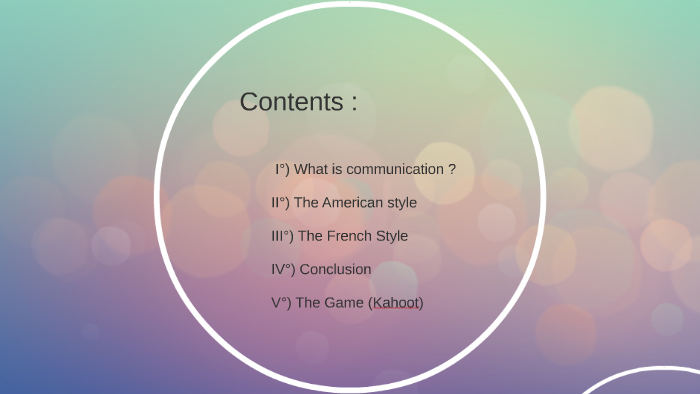 The french and the american communication style : compare by Valentine ...