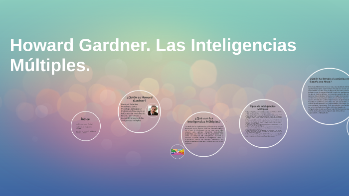 Howard Gardner. Las Inteligencias Múltiples. by Nico Simón on Prezi