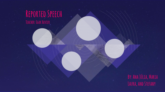 Trabalho de Ingles- Reported speech by Maria Laura Alves Babilonia on Prezi