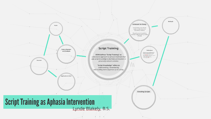 Script Training as Aphasia Intervention by shelynda blakely on Prezi