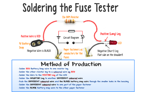 Soldering the Fuse Tester by Aaron Kincaid on Prezi