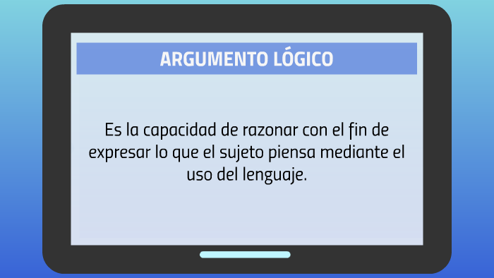 ARGUMENTO LÓGICO by sebastian jimbo on Prezi
