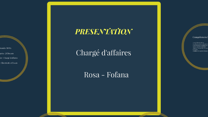 PRESENTATION by Hamalla FOFANA