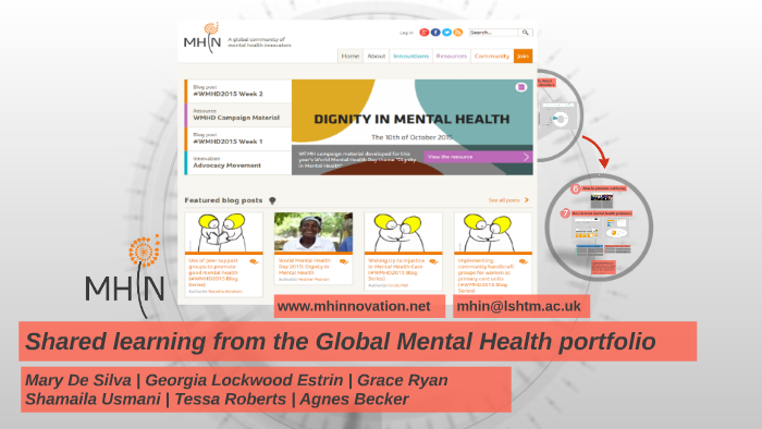 Shared learning from the global mental health portfolio by Mary De ...