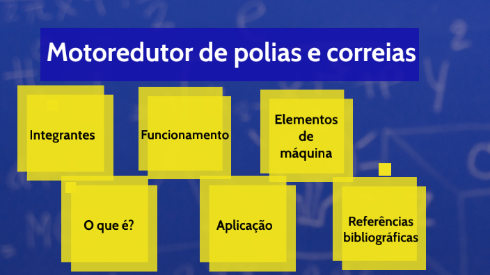 Motoredutor de polias e correias by Gabriel Antunes on Prezi