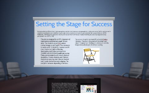Setting the Stage for Success by Mikal Neff on Prezi