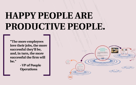 HAPPY PEOPLE ARE PRODUCTIVE PEOPLE. by Samantha Jones on Prezi